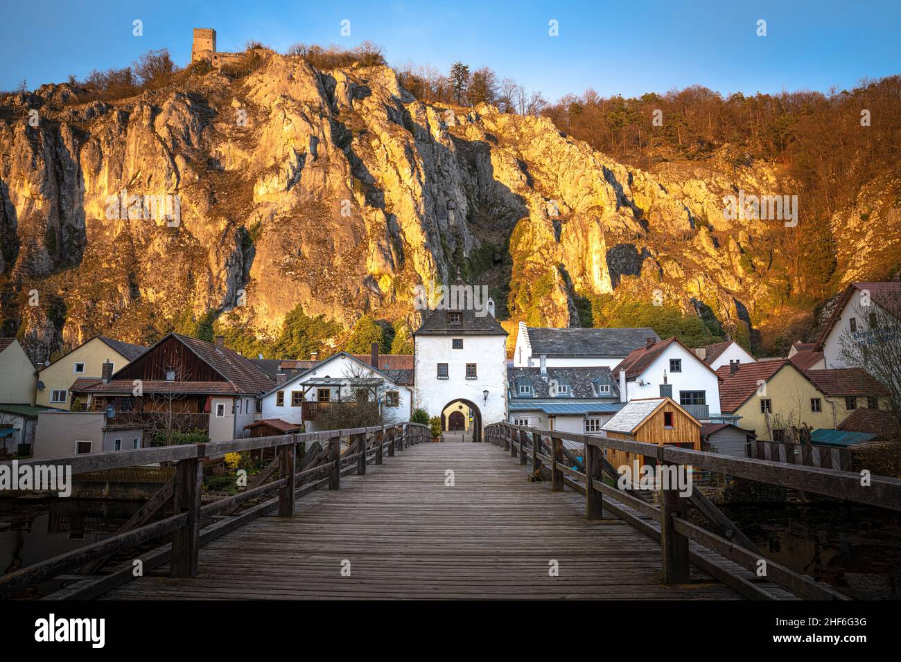 Bridge in Essing Stock Photo - Alamy