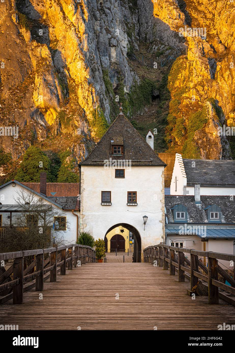 Bridge in Essing Stock Photo - Alamy