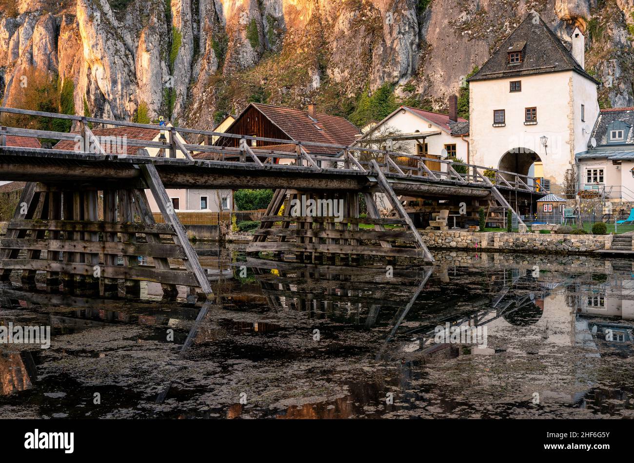 Bridge in Essing Stock Photo - Alamy