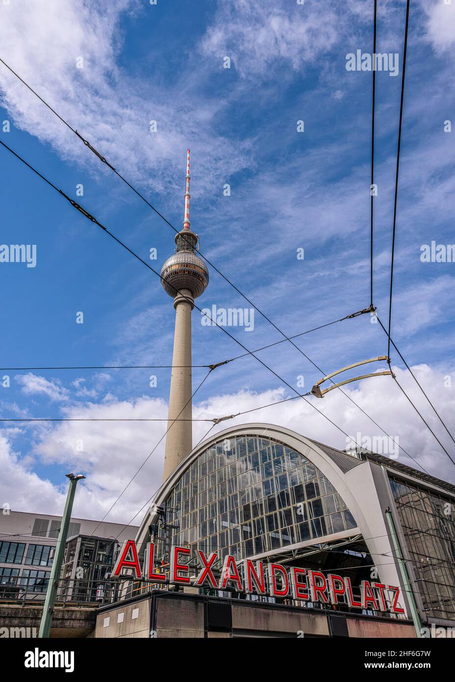 Berlin Alexanderplatz TV tower Stock Photo - Alamy