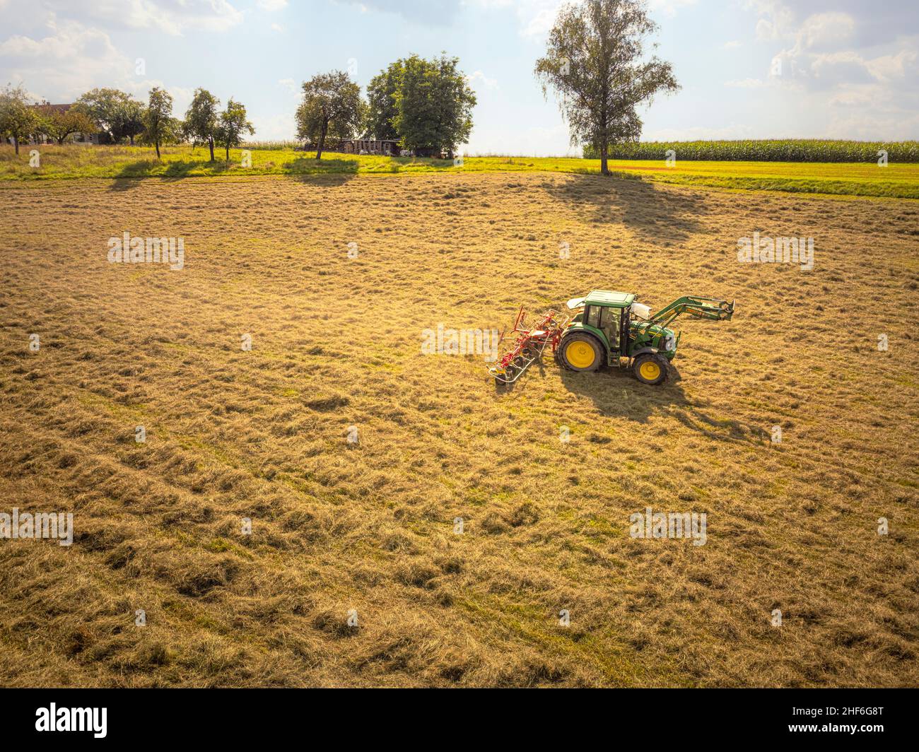 Aerial view farmers machine hi-res stock photography and images - Alamy