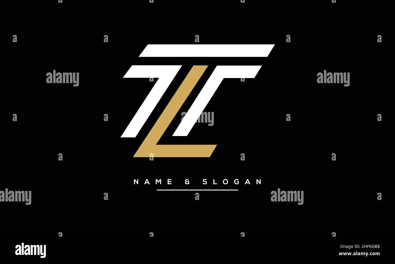 TL, LT Abstract Letters Logo Monogram Stock Vector Image & Art - Alamy