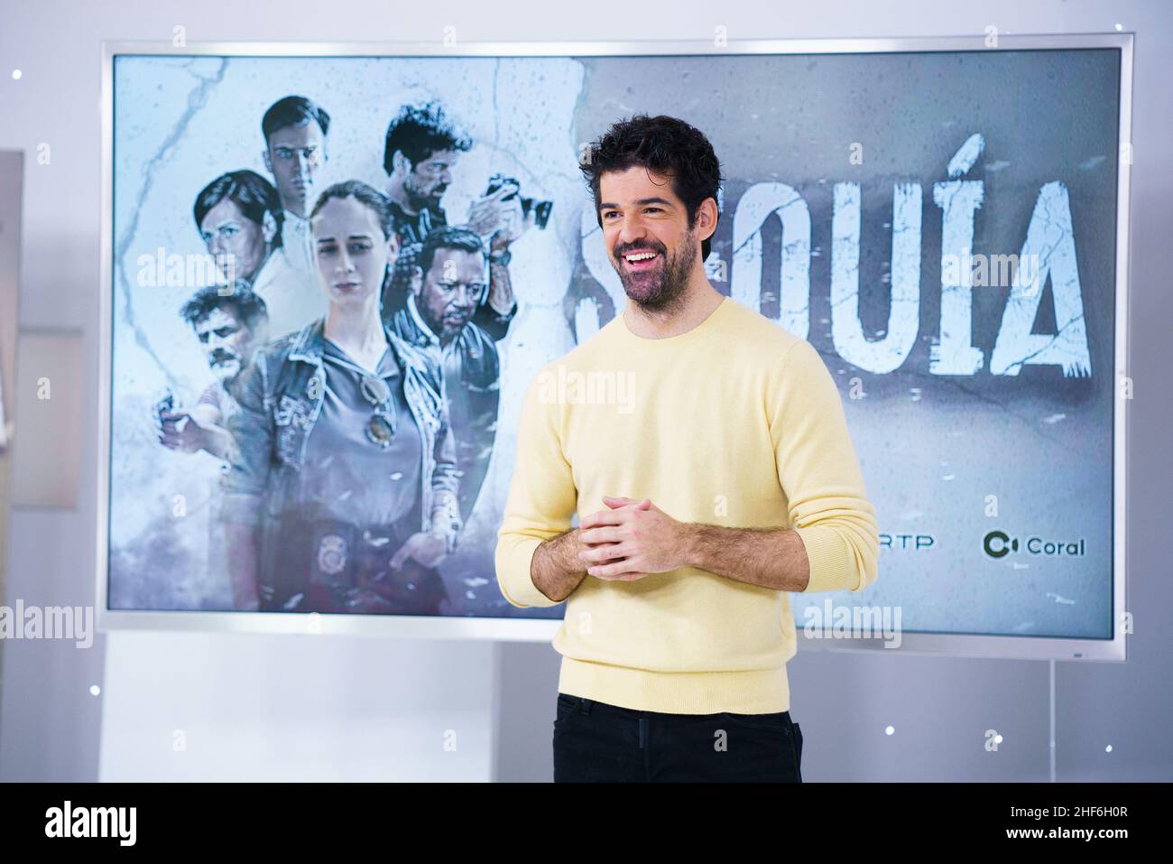 Actor Miguel Angel Munoz attends the 'Sequia' photocall at the RTVE ...