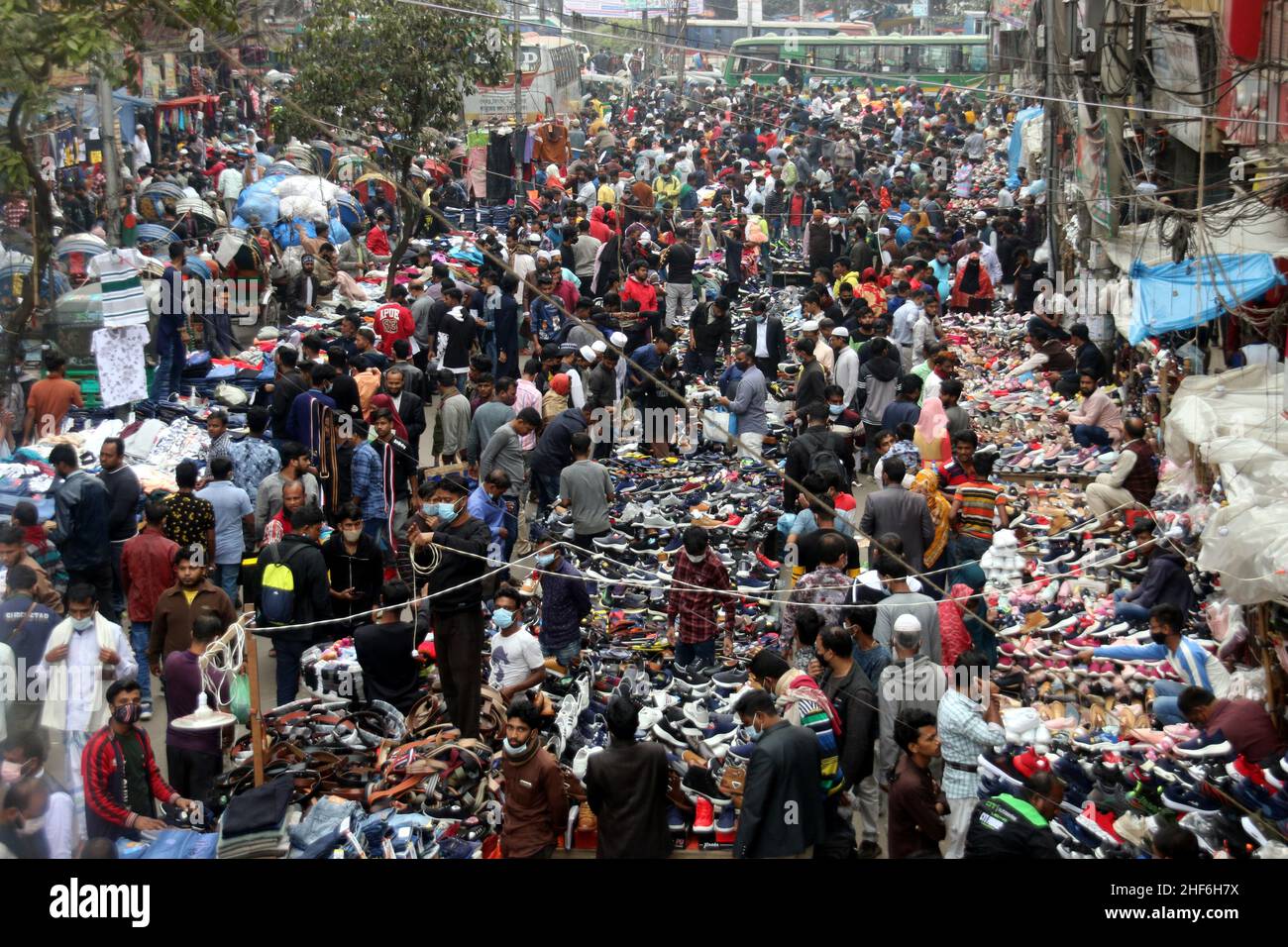 DHAKA,BANGLADESH,JANUARY,14,2022, People do not maintain social ...