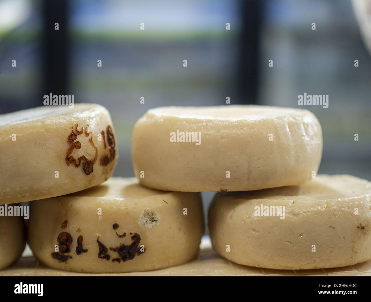 High quality artisan goat cheese Stock Photo - Alamy