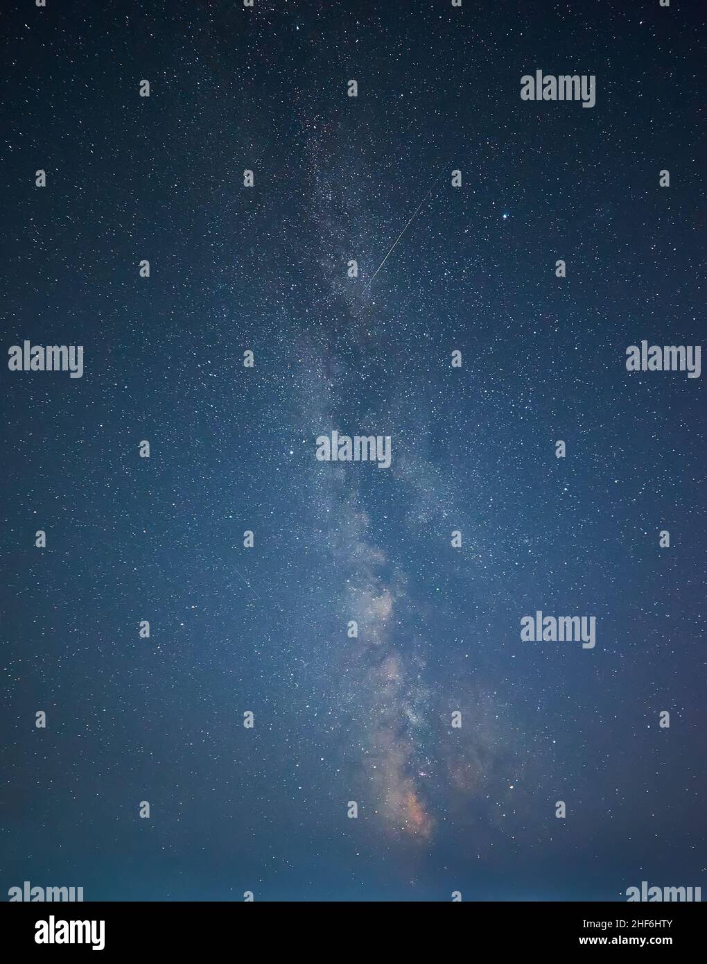 Colorful space shot showing the universe milky way galaxy with stars ...