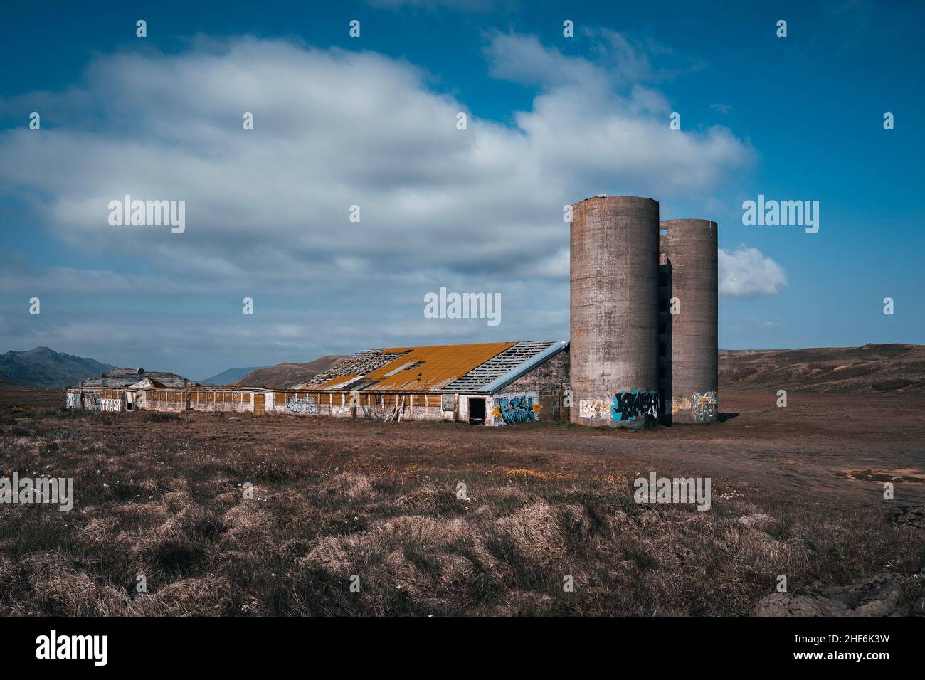 Old abandoned factory near Gígvatnsvatn, Iceland Stock Photo - Alamy