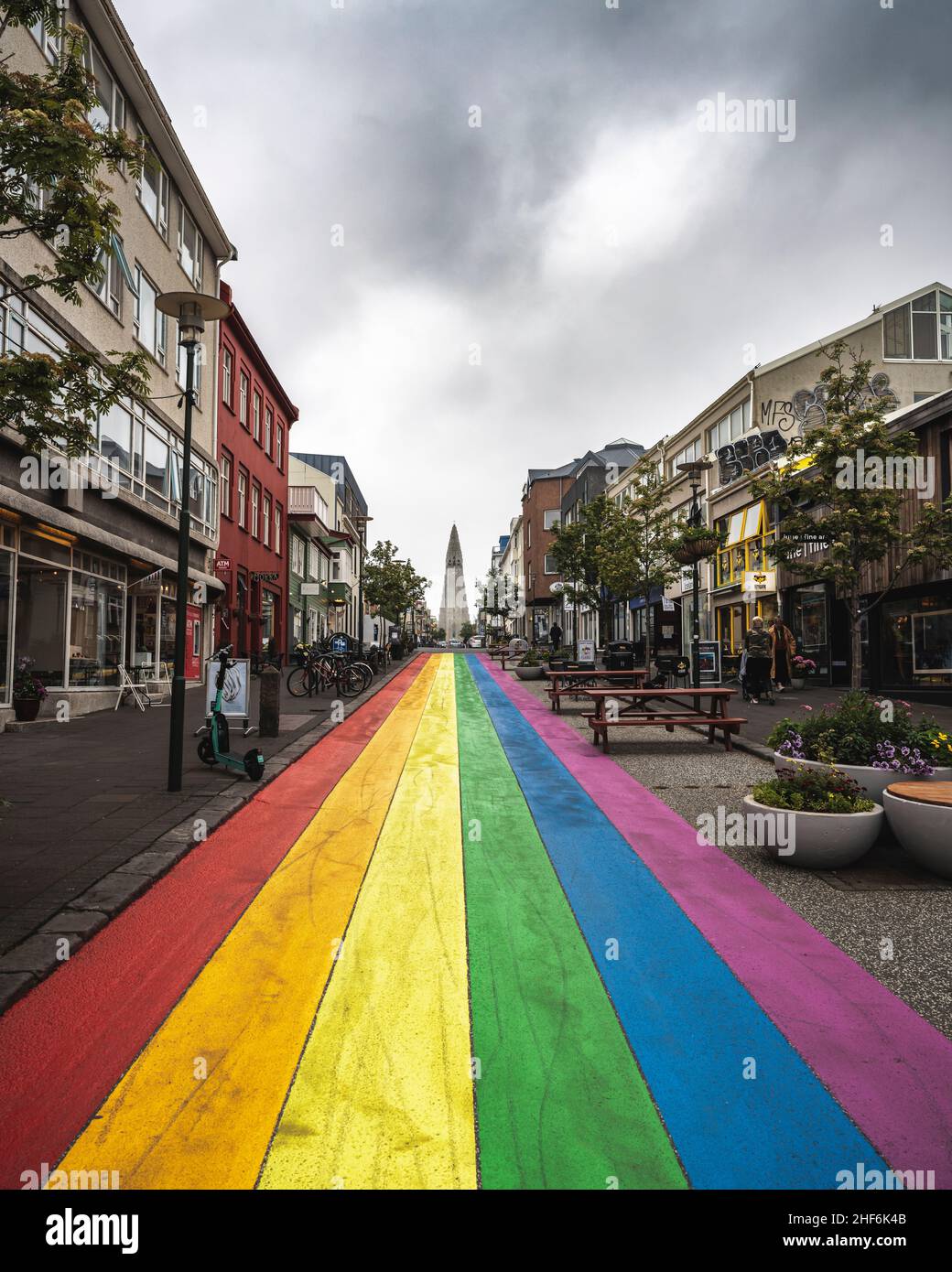 Rainbow road hi-res stock photography and images - Alamy