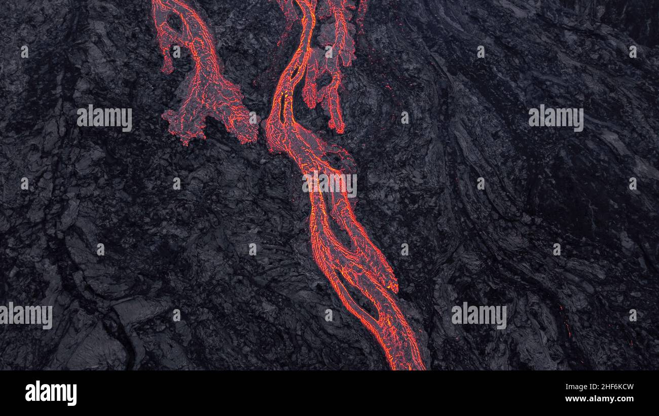 Aerial photo volcano hi-res stock photography and images - Alamy