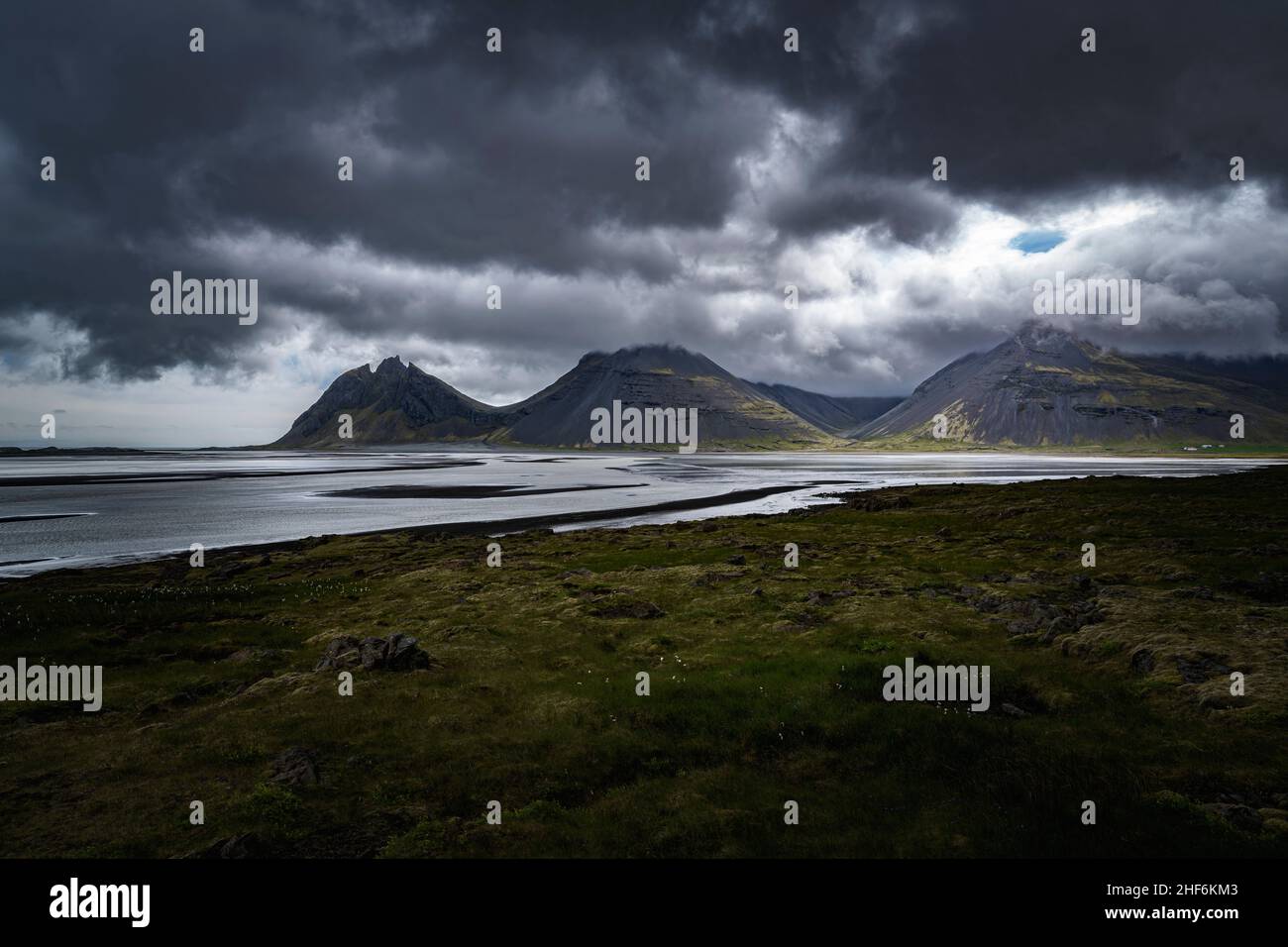 Landscape, mountains, Austurland, Iceland Stock Photo - Alamy