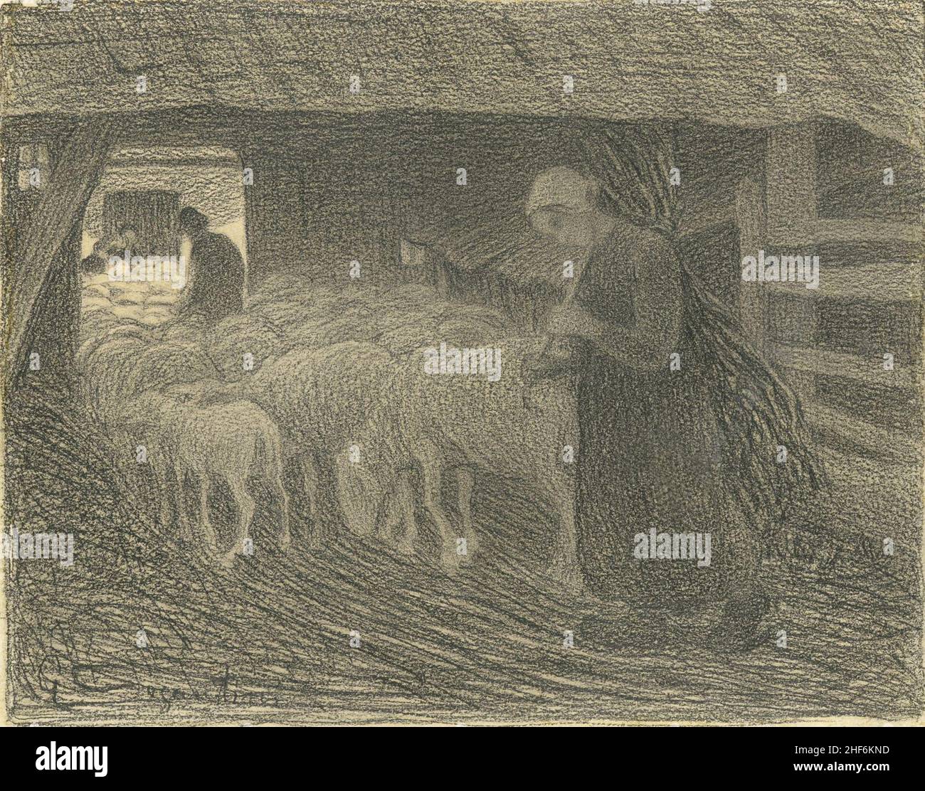 Segantini - RITORNO ALL'OVILE, lot.26 Stock Photo - Alamy