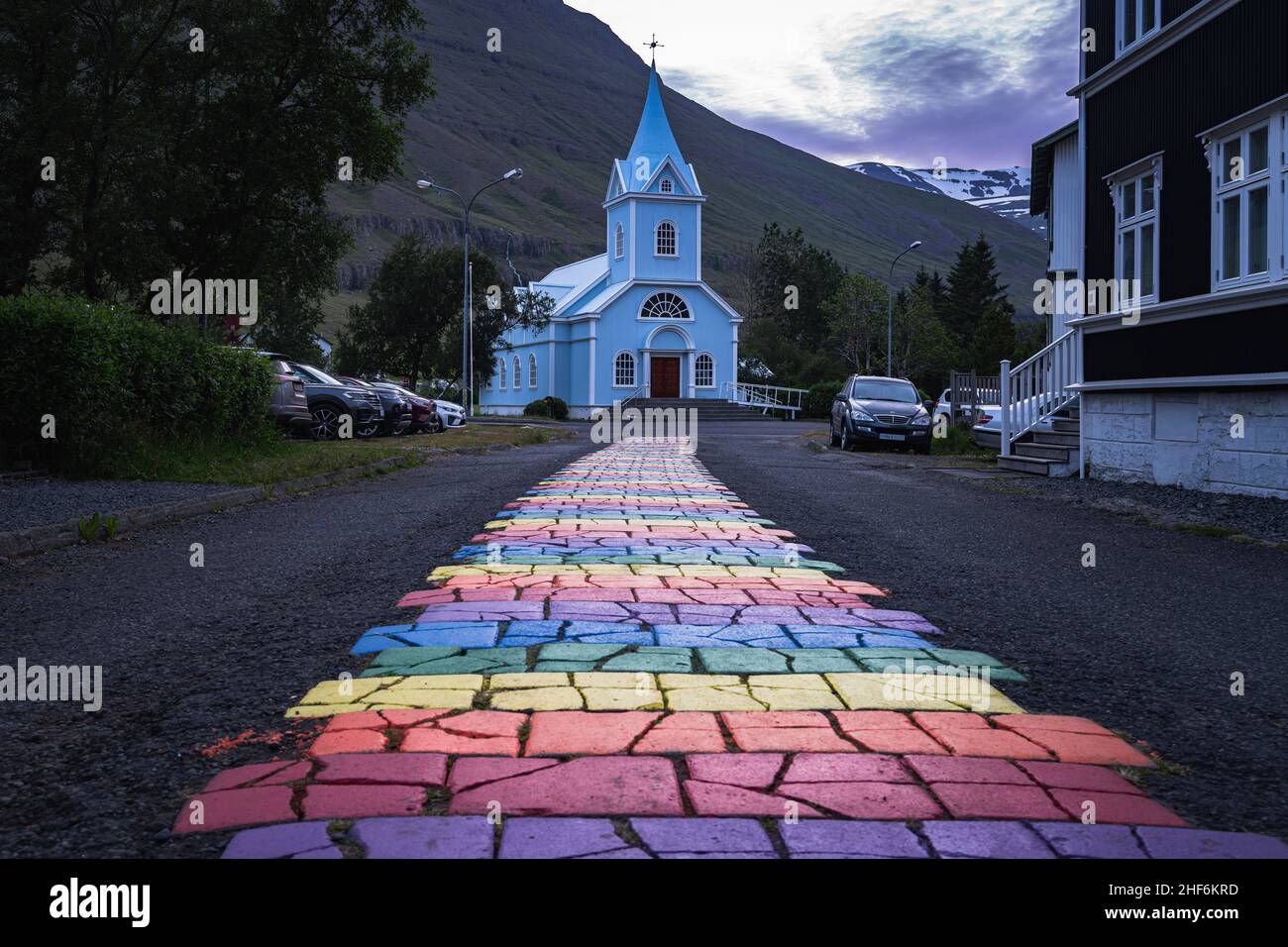 Rainbow road hi-res stock photography and images - Alamy