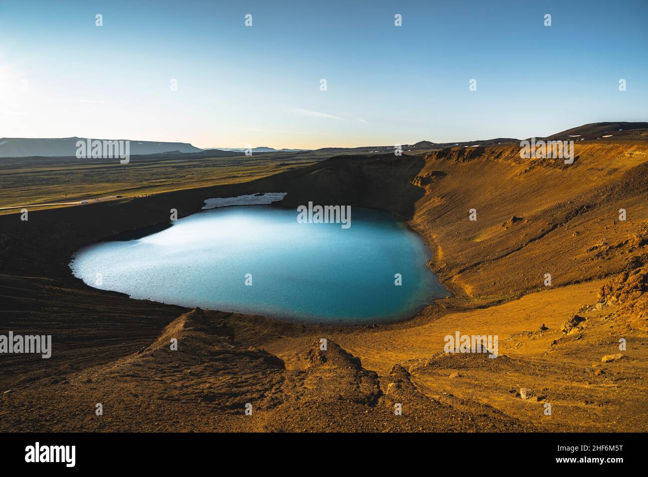 Europe volcano lake hi-res stock photography and images - Alamy