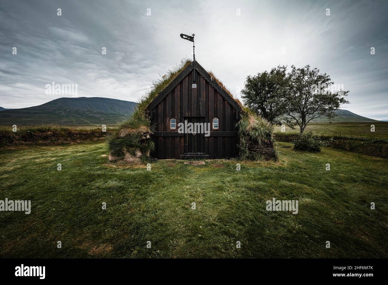 Oldest Christian Church in Iceland, Grafarkirkja, Iceland Stock Photo ...