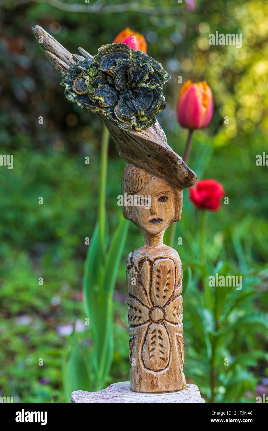 Decorative carved sculpture from a tree root Stock Photo - Alamy