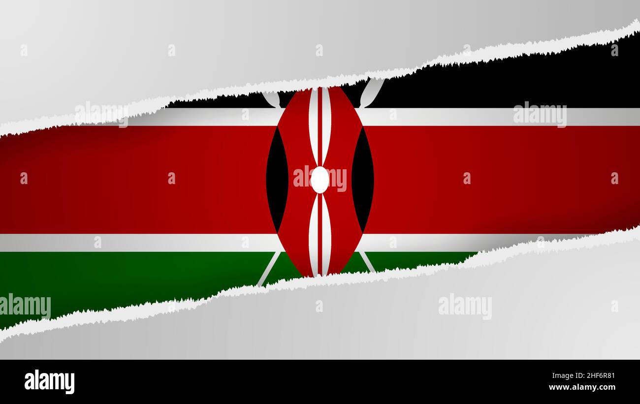 EPS10 Vector Patriotic background with Kenya flag colors. An element of ...