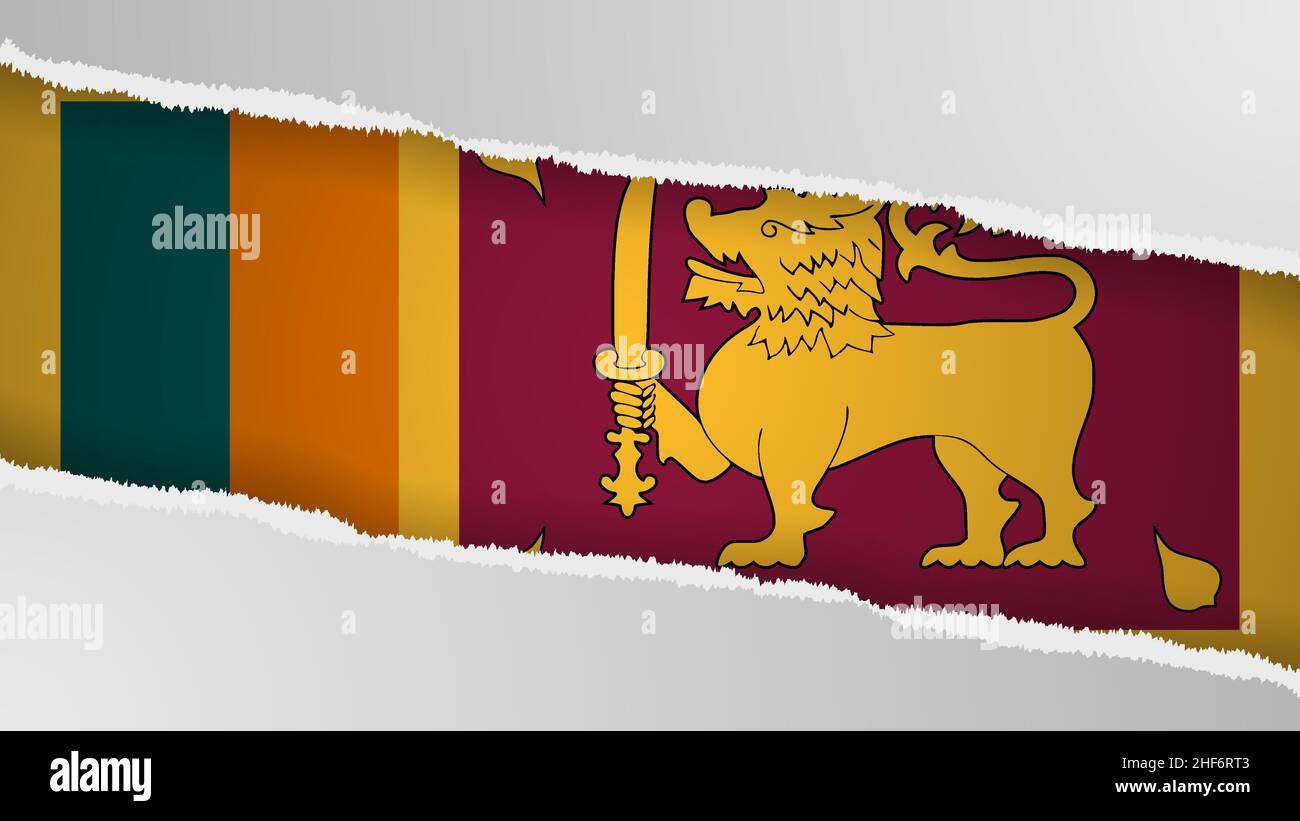 EPS10 Vector Patriotic background with Sri Lanka flag colors. An element of impact for the use ...