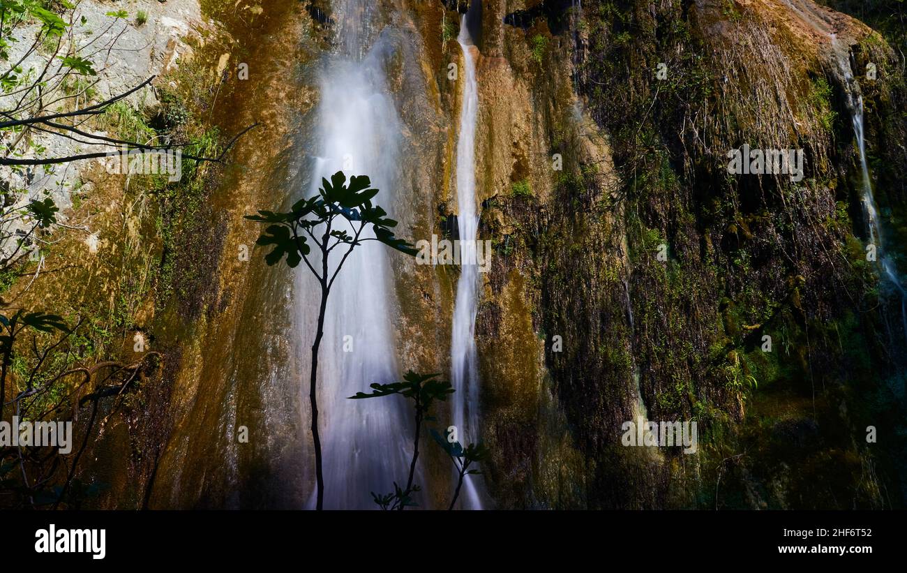 Waterfalls near nymfes hi-res stock photography and images - Alamy