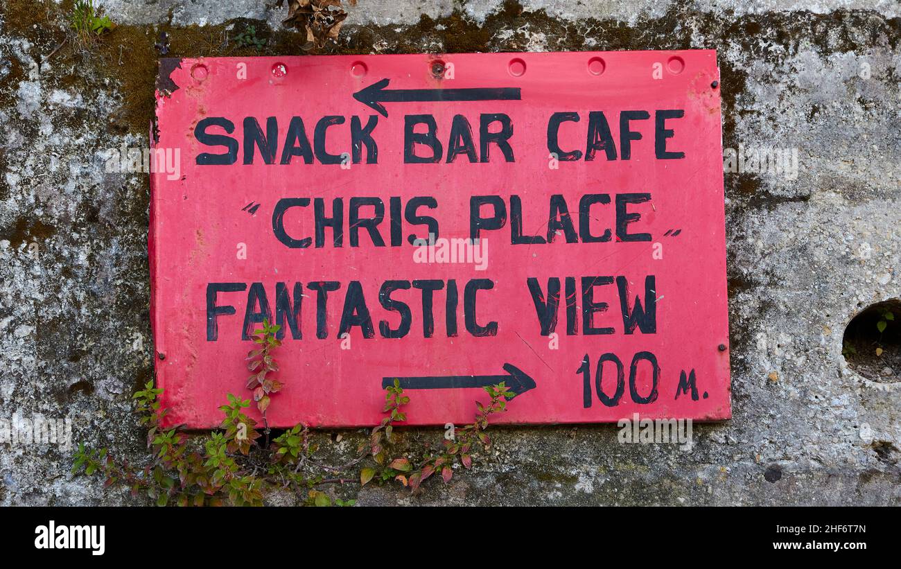 Sign on the bar hi-res stock photography and images - Alamy