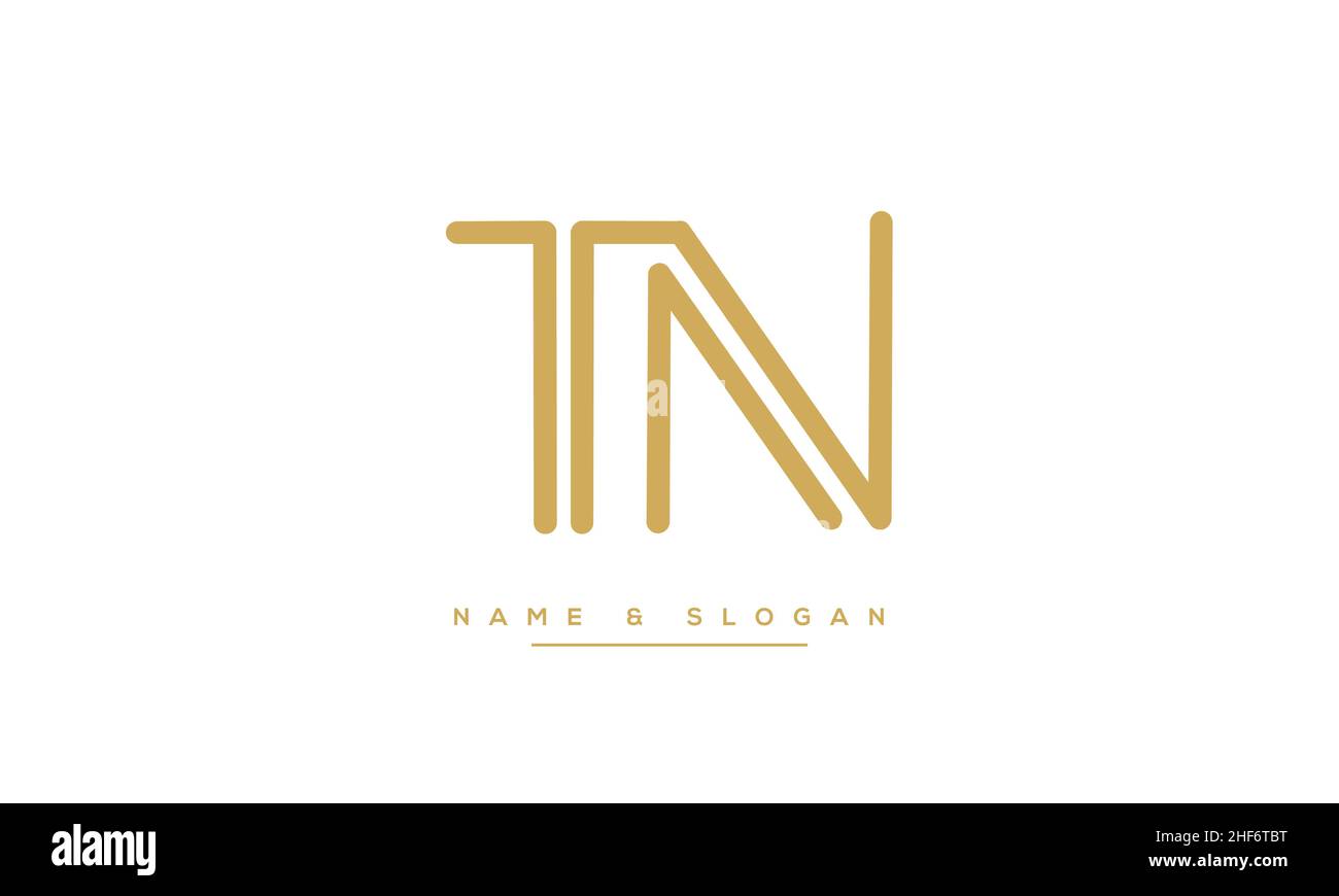 Tn modern logo Cut Out Stock Images & Pictures - Alamy
