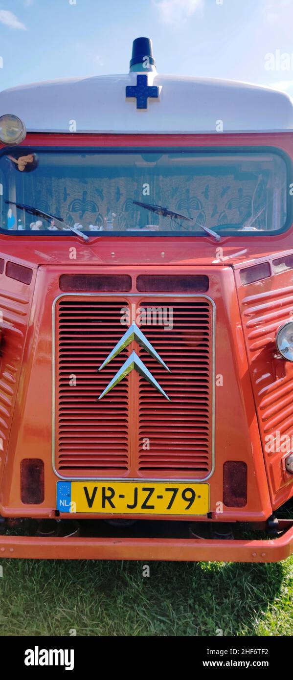 Citroen oldtimer type H, formerly an ambulance converted into a camping ...