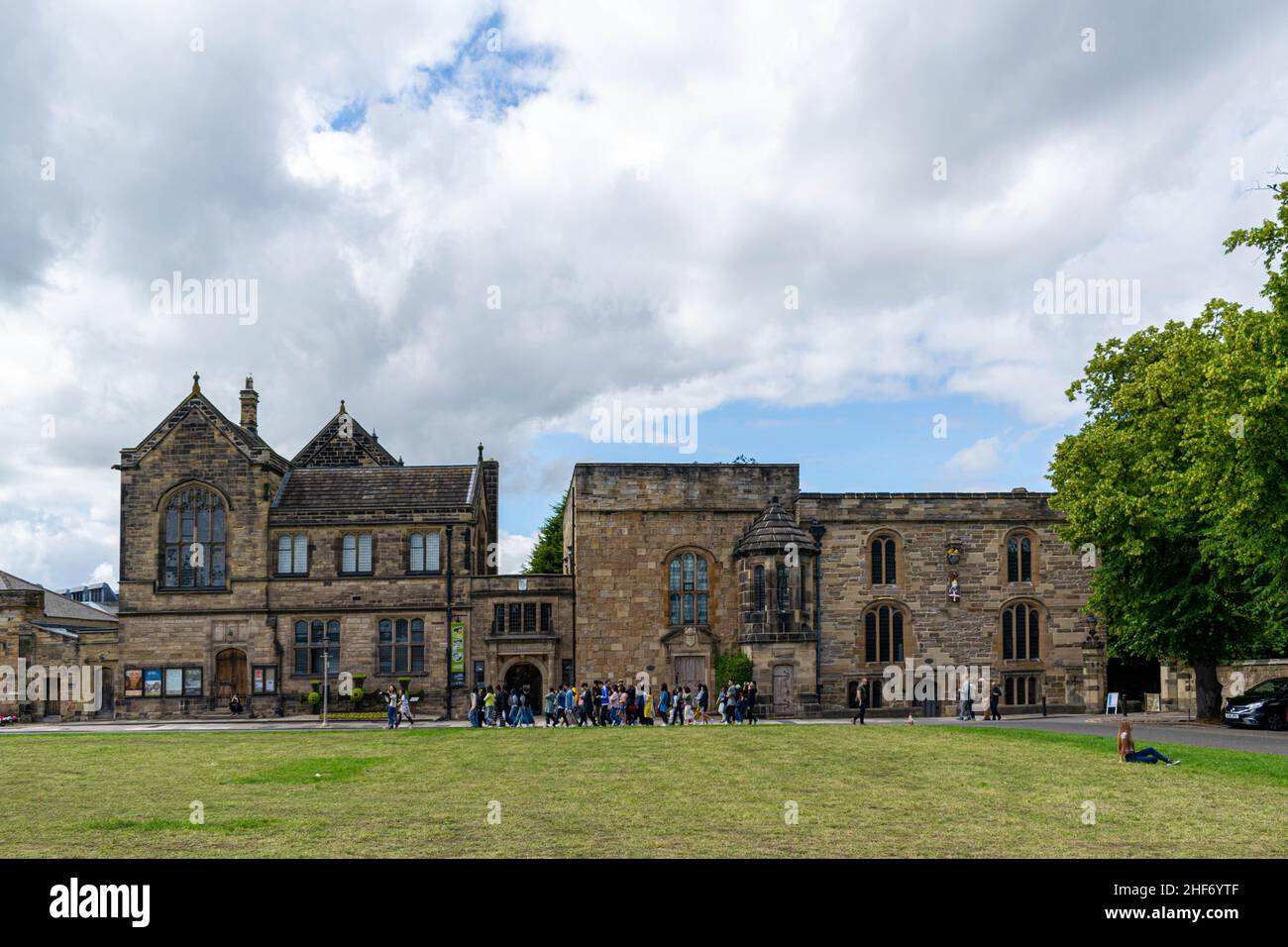 Durham, UK - 14th July 2019: Durham Castle, next to Durham Cathedral in ...