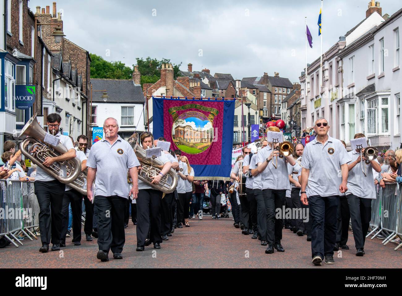 Durham Miner's Gala aka Big Meeting. Held annually, large crowds gather ...