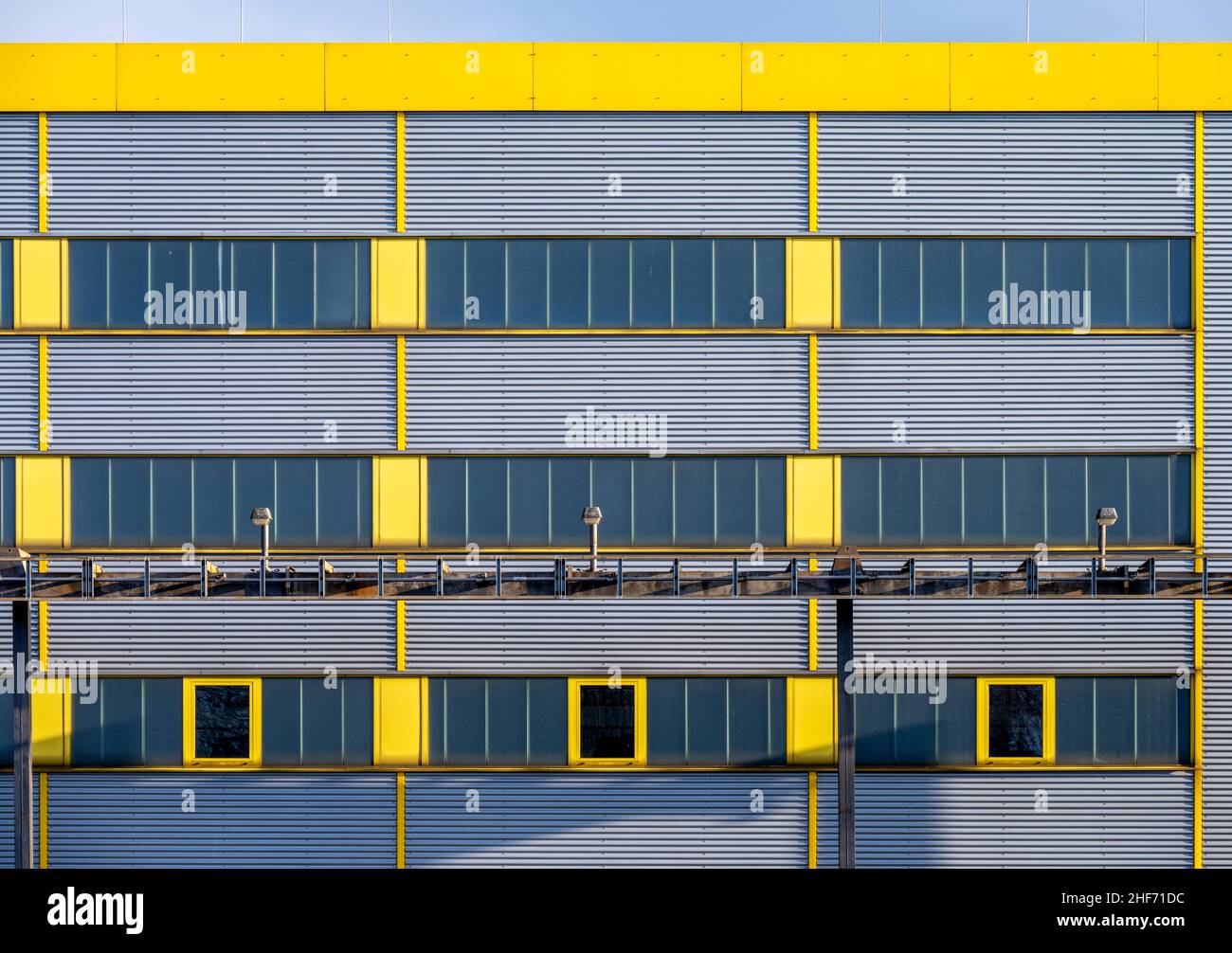 Lock, yellow windows Stock Photo - Alamy