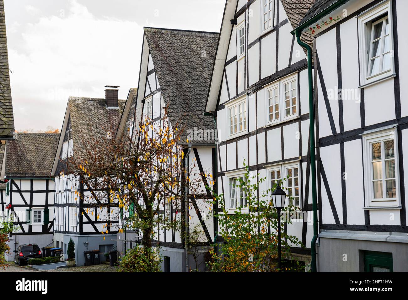 Street in the historic town of Freudenberg Stock Photo - Alamy