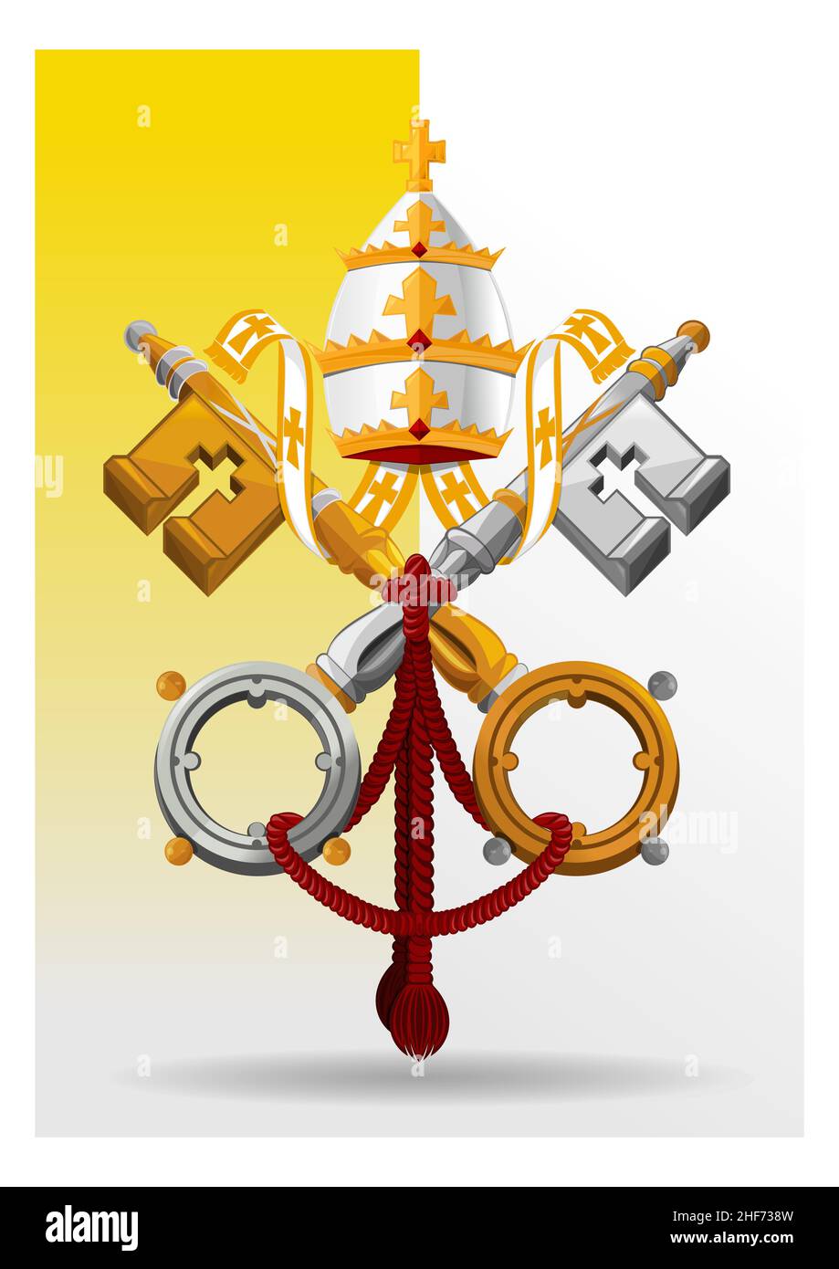 Papal coat of arms Stock Vector Images - Alamy