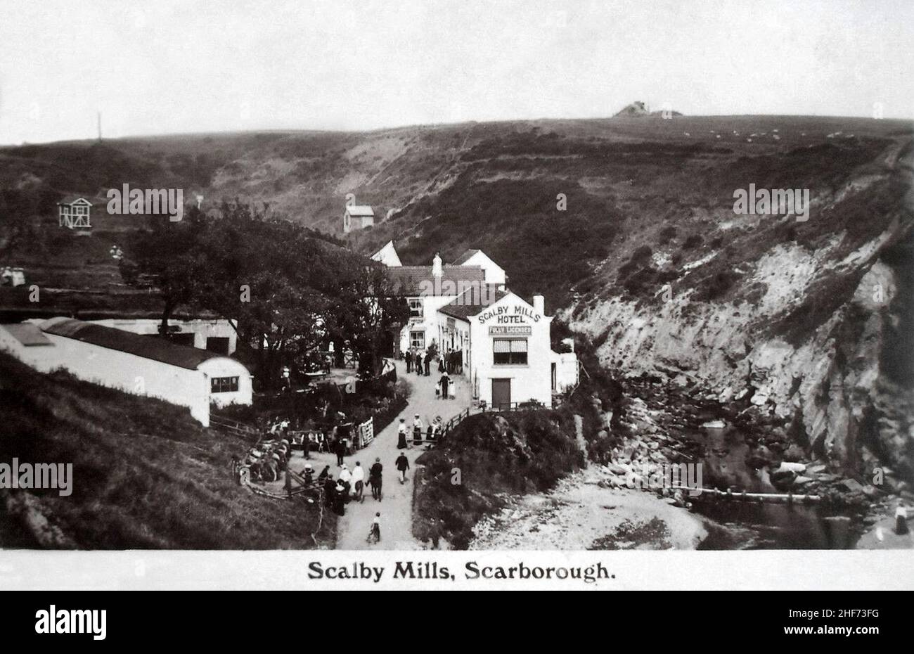 Scalby Mills, Scarborough North Yorkshire England 1901 - 1910 Stock ...