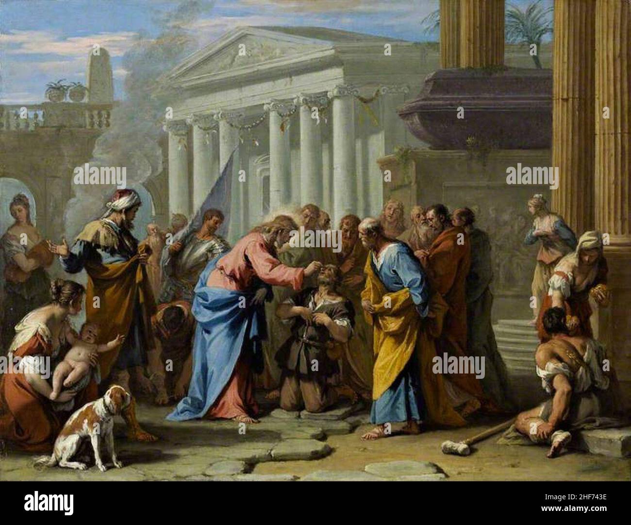 Sebastiano Ricci (1659-1734) - Christ Healing the Blind Man - NG 2623 ...