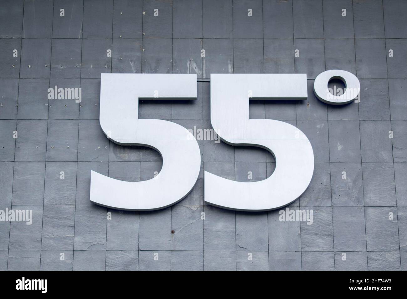 Newcastle, UK - 7 May 2019: 55 Degrees North, a landmark building in ...