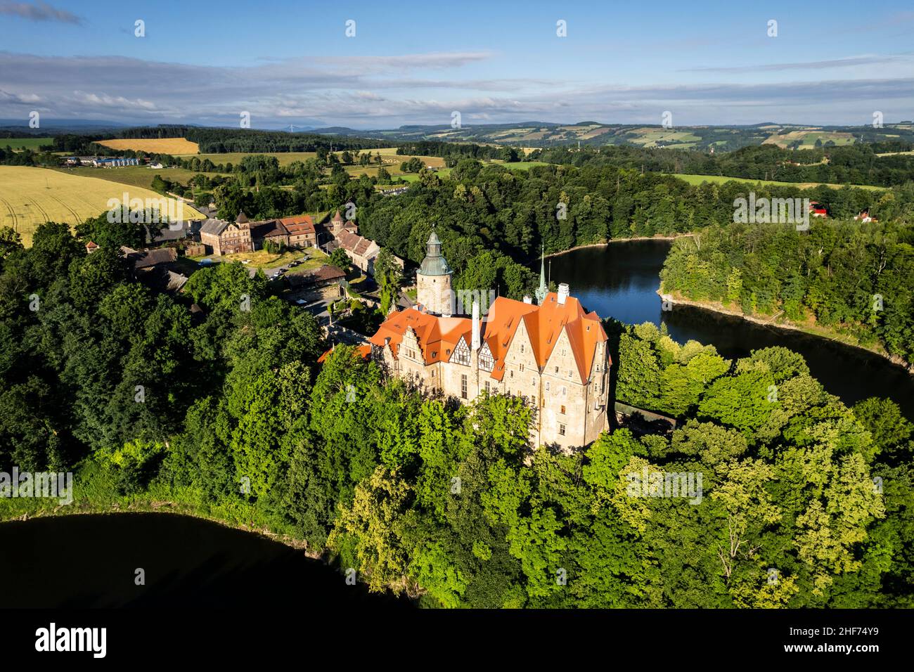 Europe, Poland, Lower Silesia, Czocha castle / Tzschocha Stock Photo ...