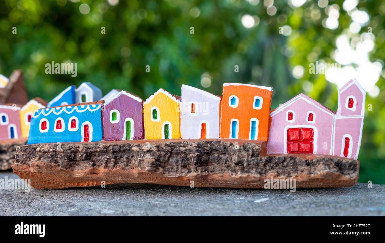 Brazilian art and craft made in Olinda, PE, Brazil Stock Photo - Alamy