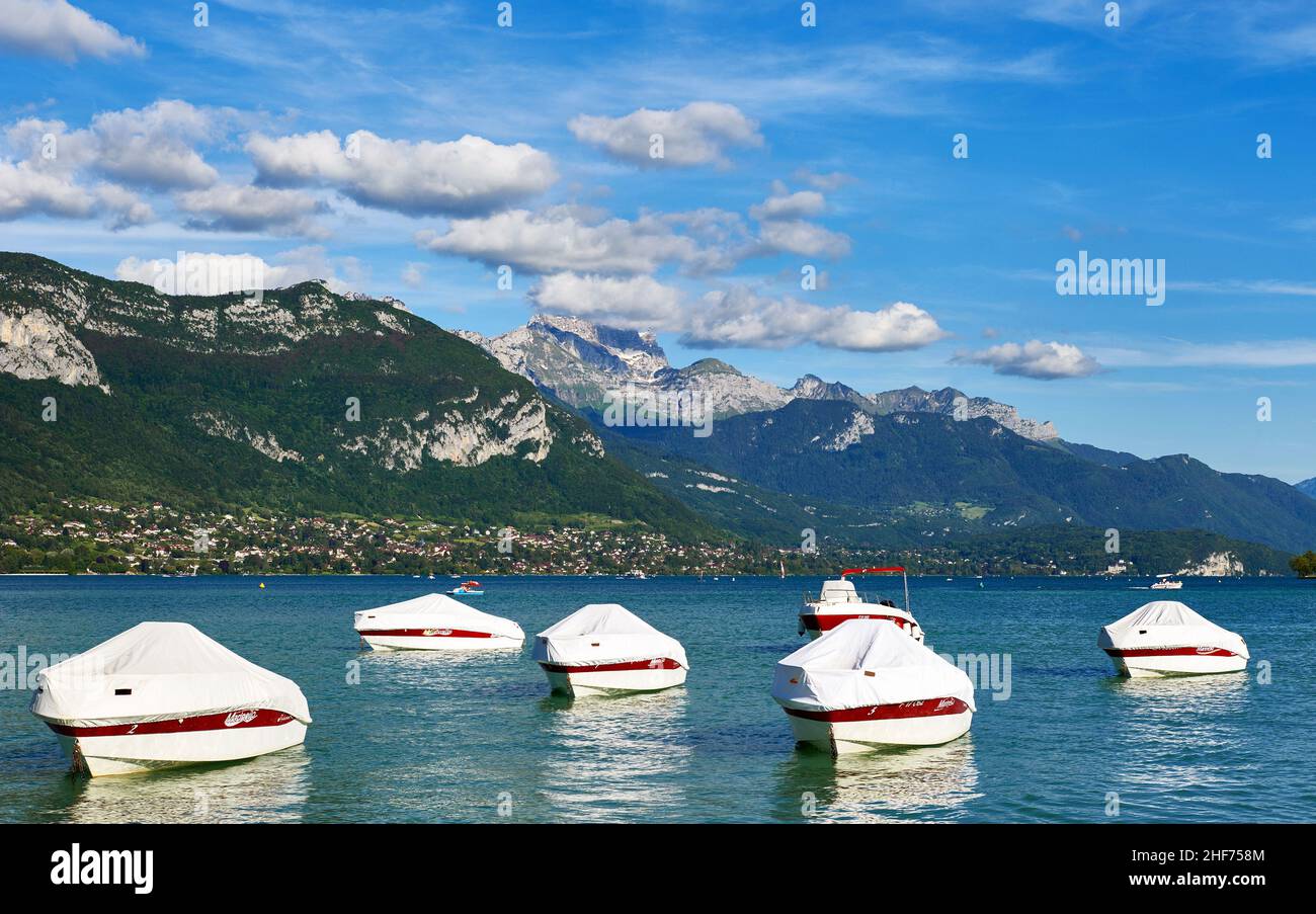 Annecy lake view mountains hi-res stock photography and images - Alamy