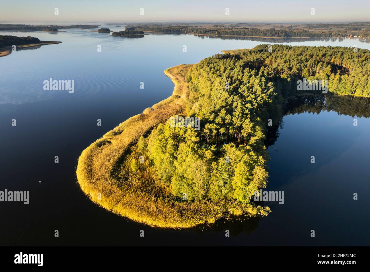 The land of the great masurian lakes jagodne lake hi-res stock ...