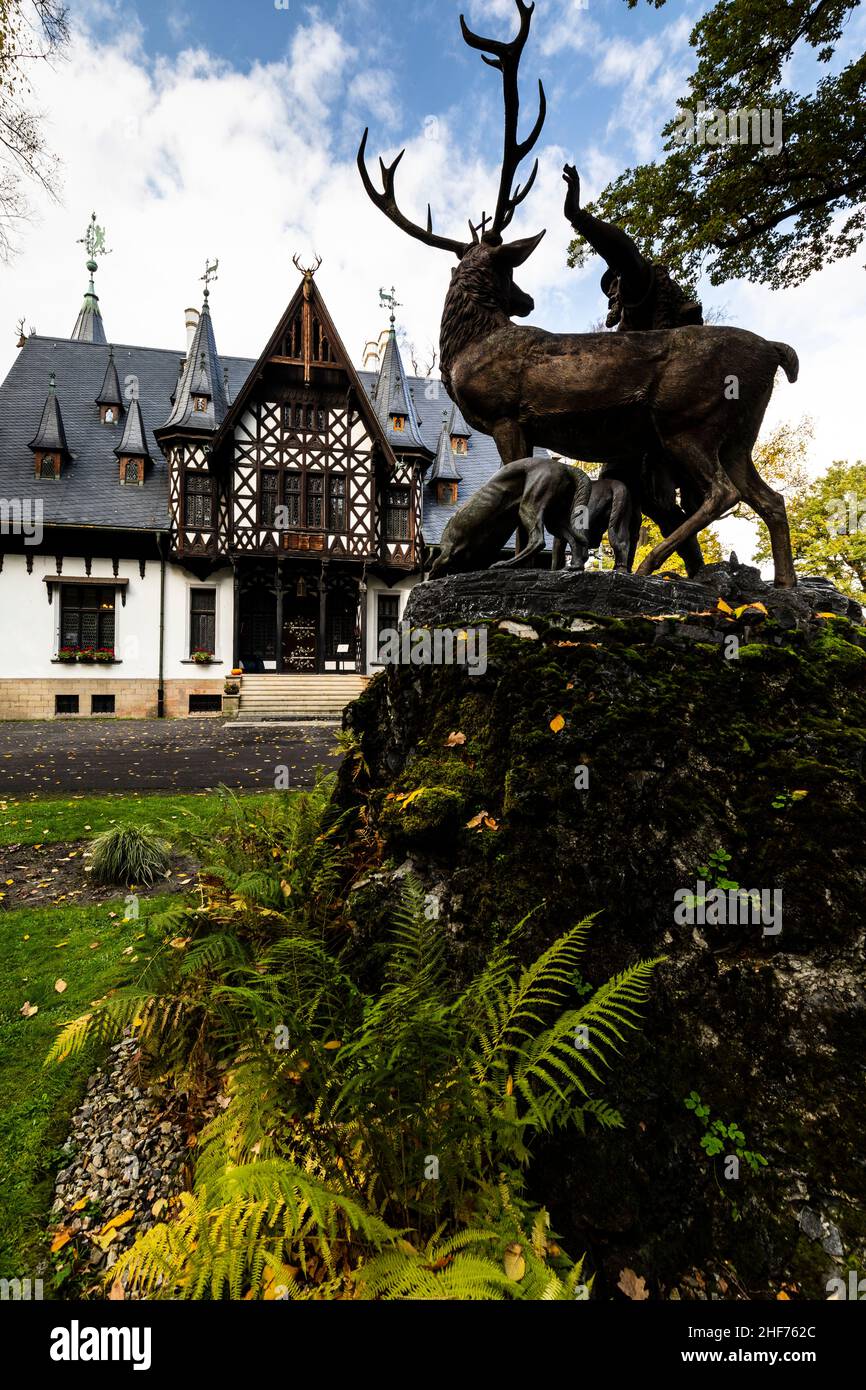 Palace promnice jagdschloss promnitz hi-res stock photography and ...