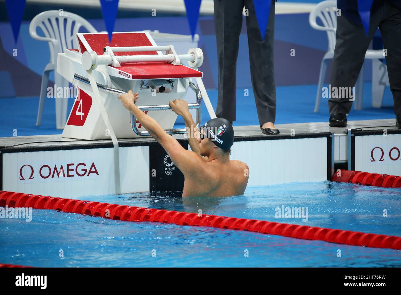 JULY 26th, 2021 - TOKYO, JAPAN: Thomas Ceccon of Italy in action during ...