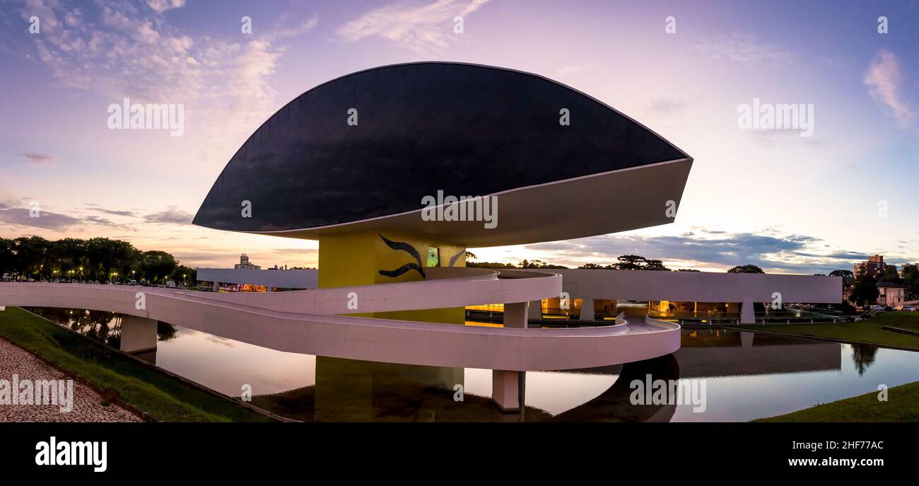 The Eye Museum in Brazil Stock Photo - Alamy