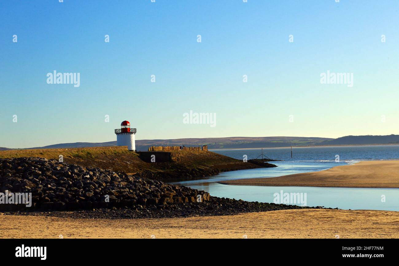 Burry port Lighthouse Stock Photo - Alamy