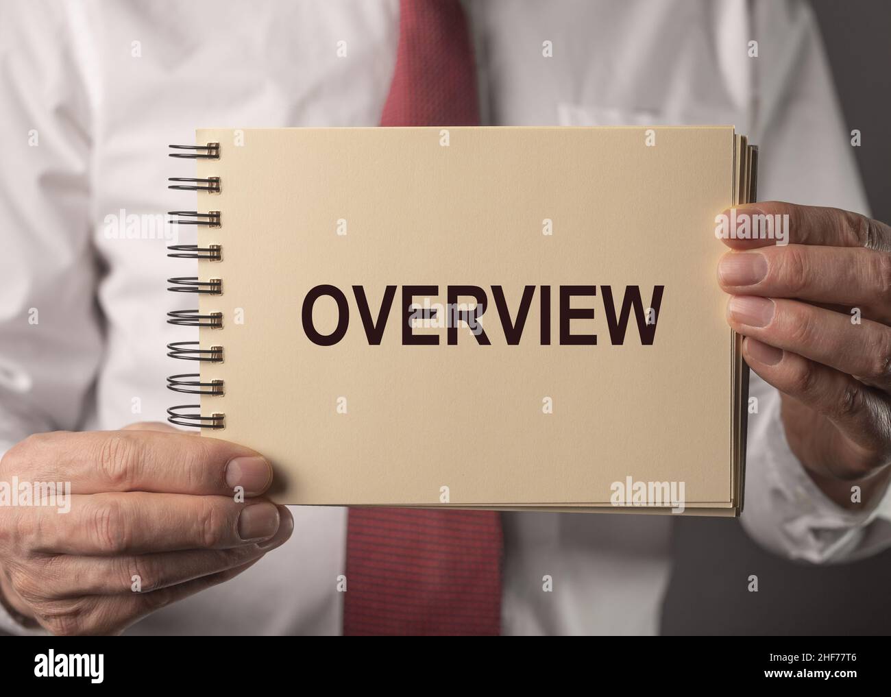 Overview word. Business summary and recap concept Stock Photo - Alamy