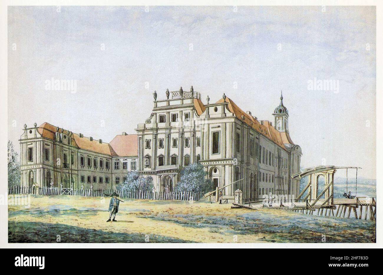 Schloss Oranienburg 1795 Stock Photo - Alamy