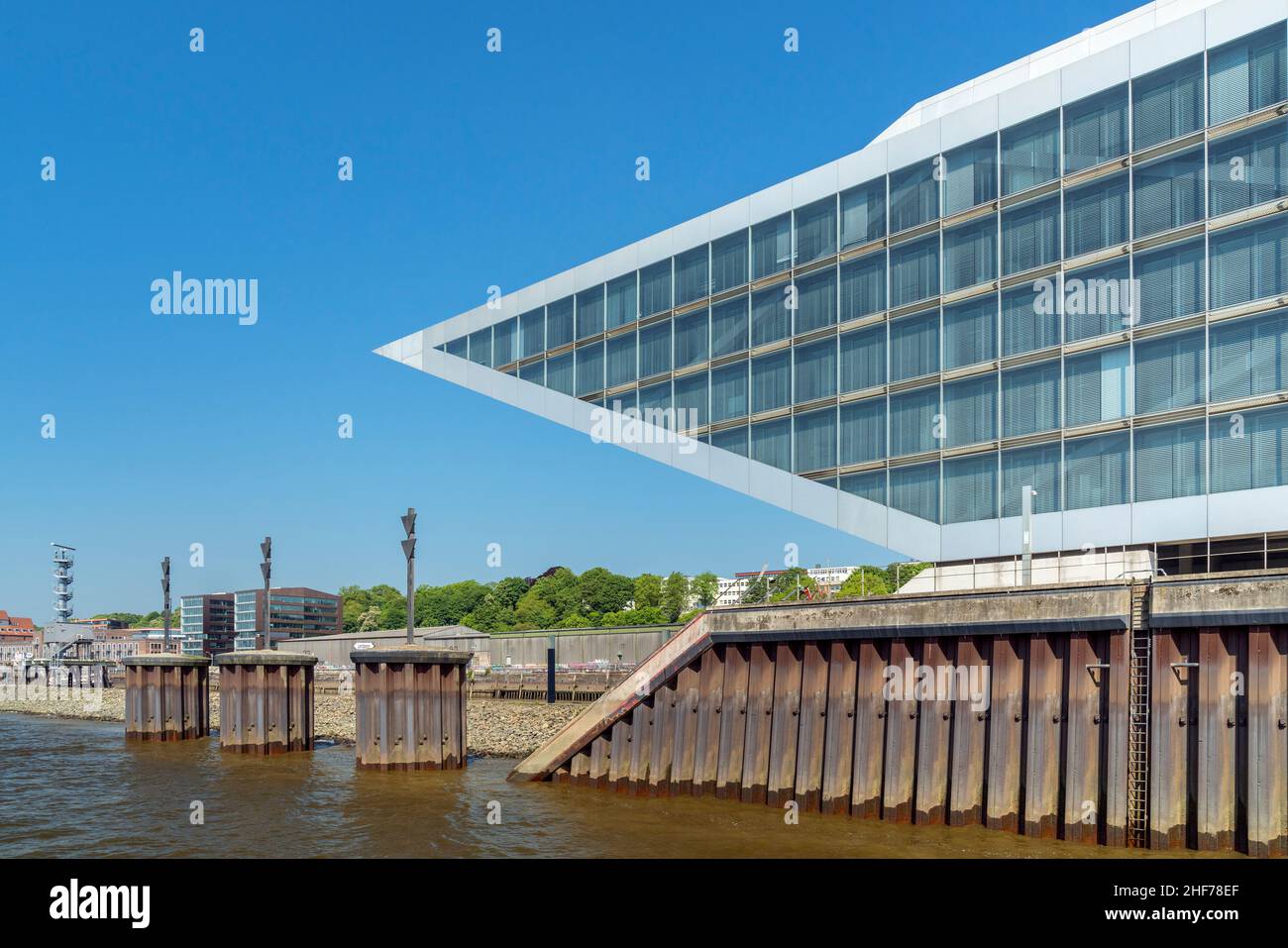 Office building Dockland on the Elbe, Altona, Hanseatic City of Hamburg ...