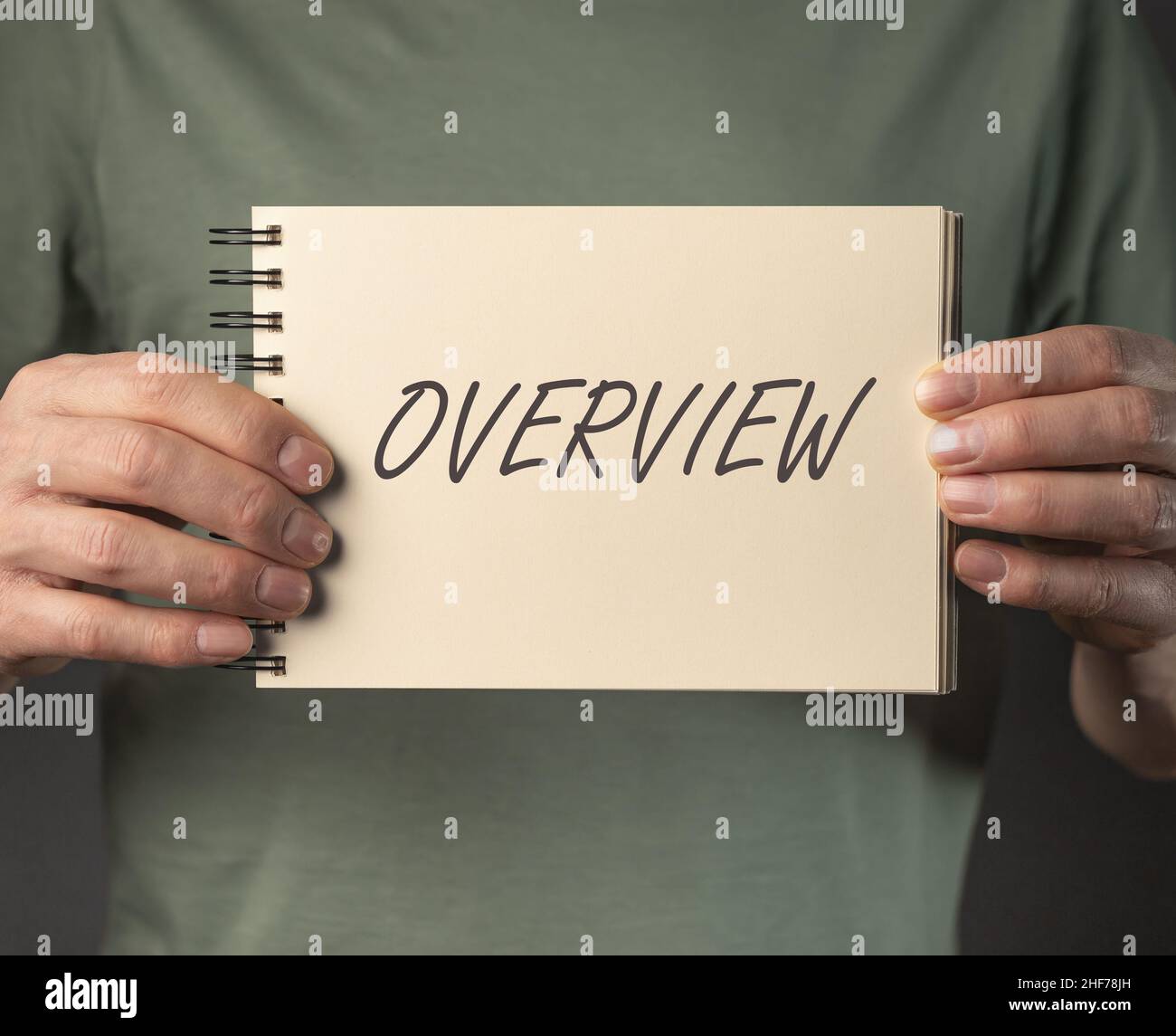 Overview word. Summary, review and recap concept Stock Photo - Alamy