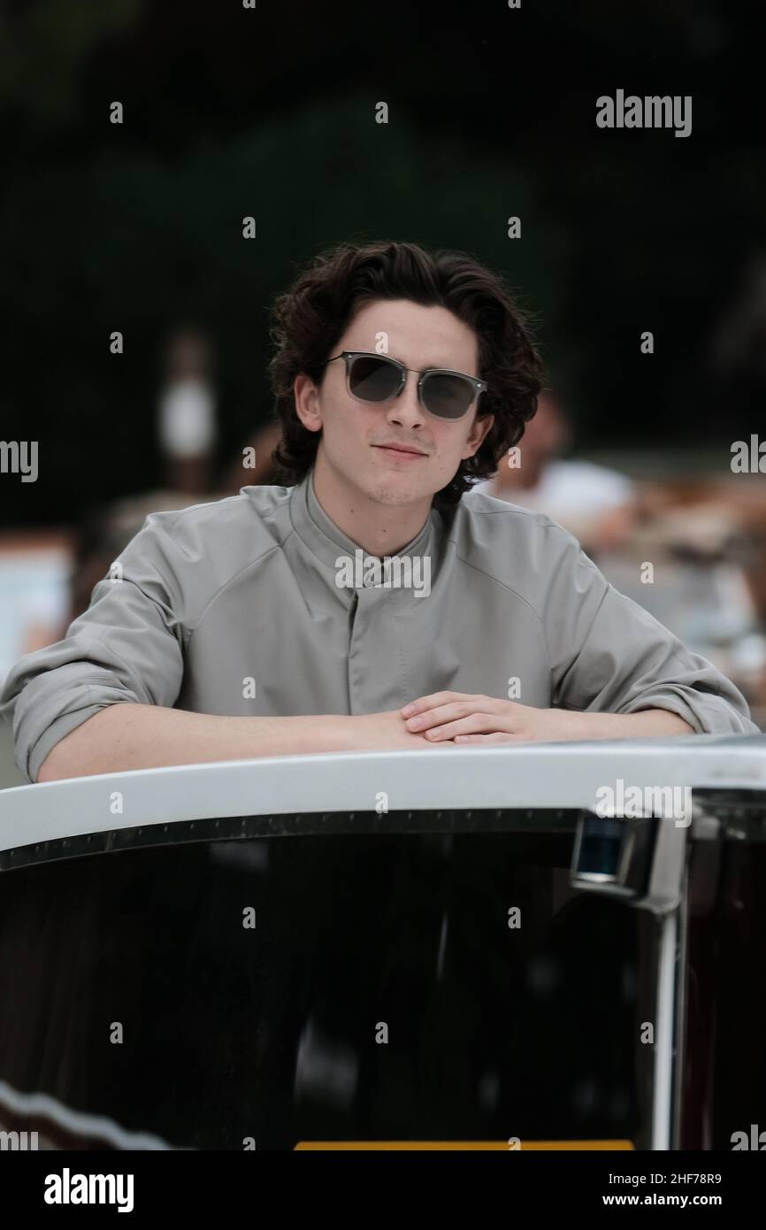 Timothee chalamet smile hi-res stock photography and images - Alamy