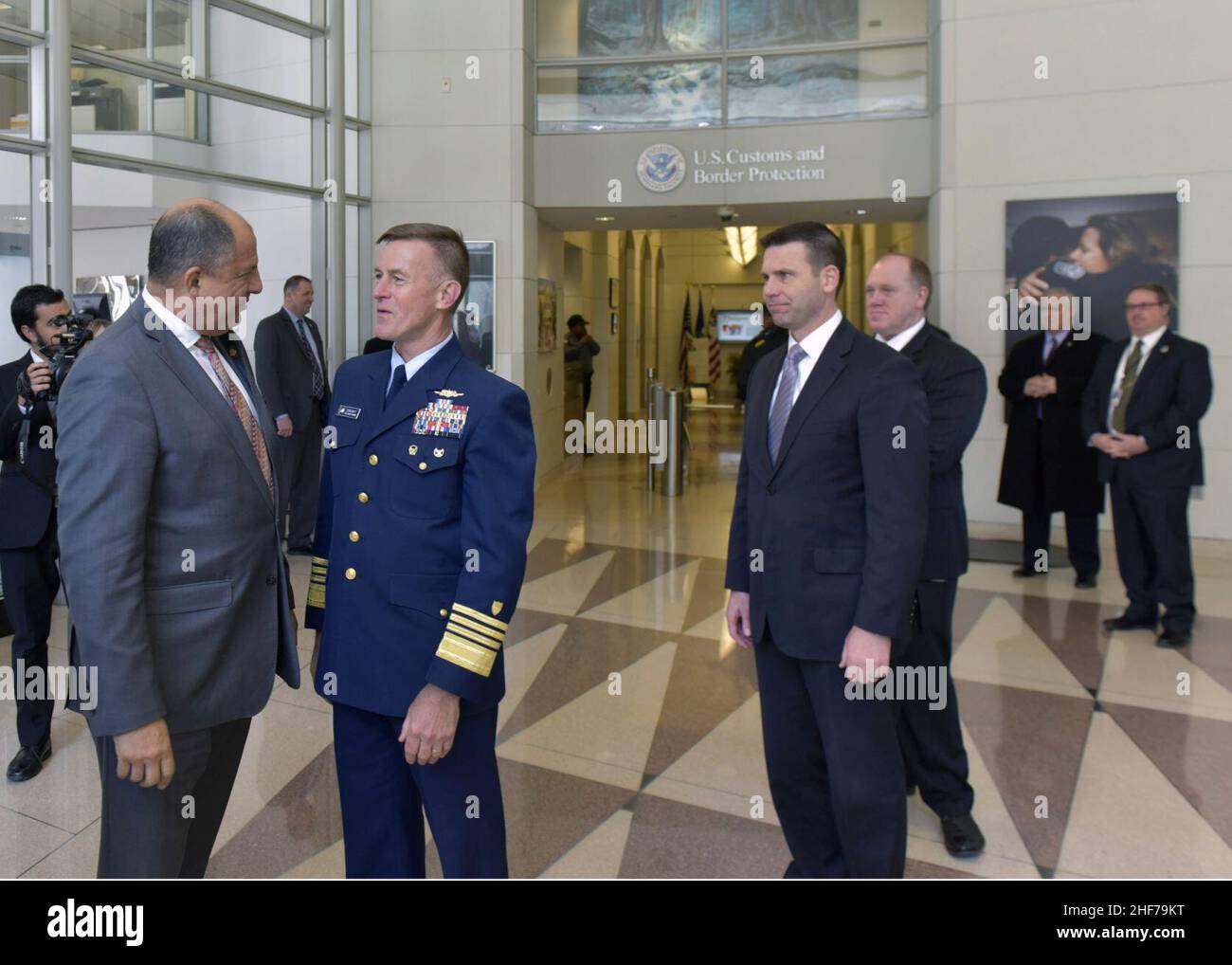 Secretary Kelly Meets with President of Costa Rica (32756483623 Stock ...