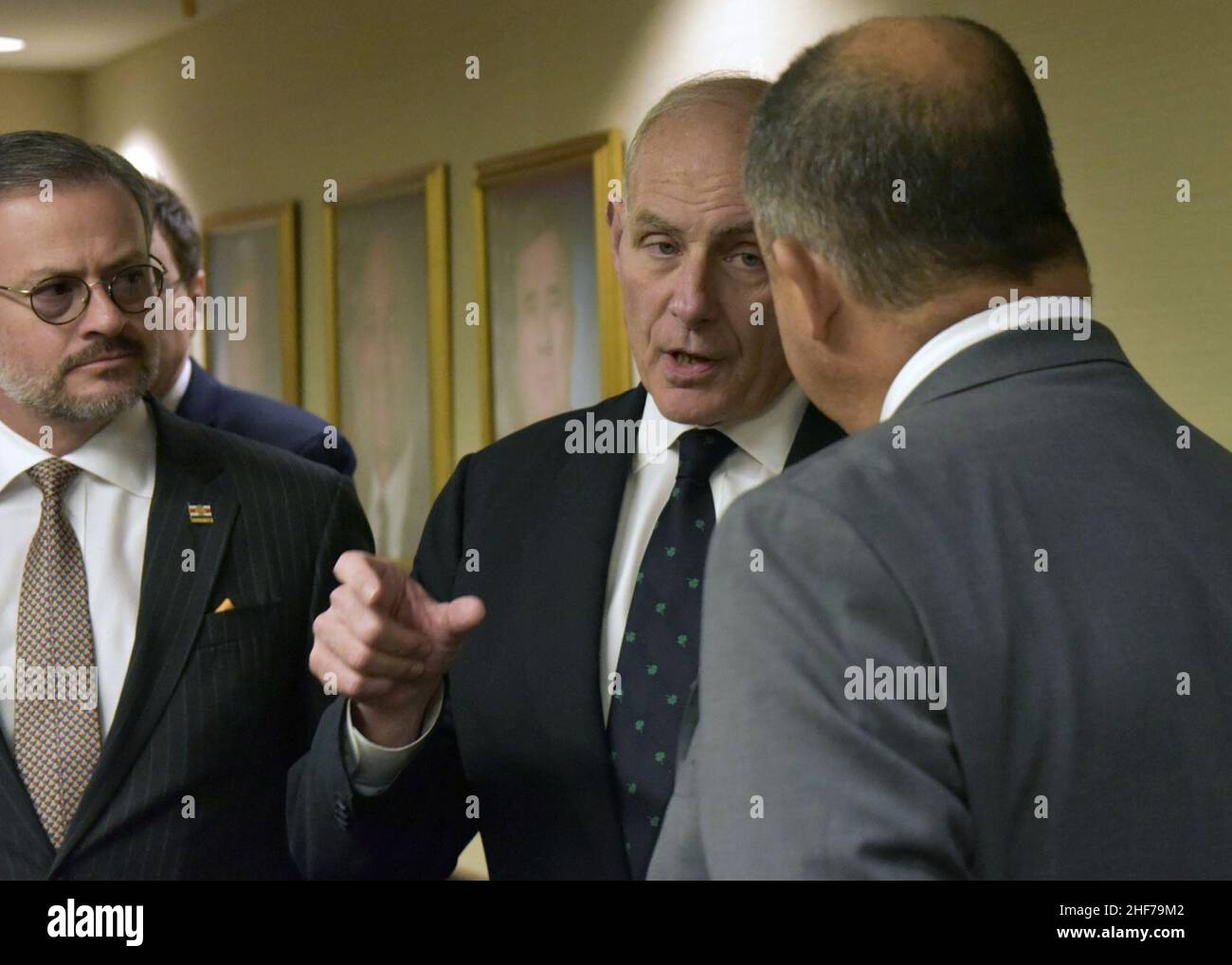 Secretary Kelly Meets with President of Costa Rica (33441933011 Stock ...