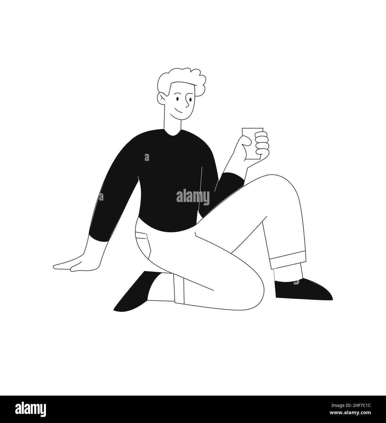 Cute office employee concept Stock Vector Image & Art - Alamy