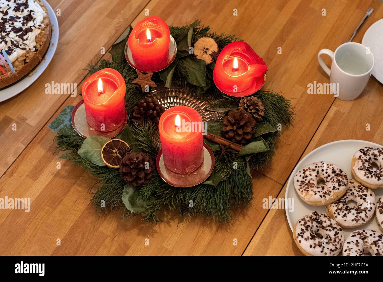 Christmas atmosphere on kitchen table hi-res stock photography and ...
